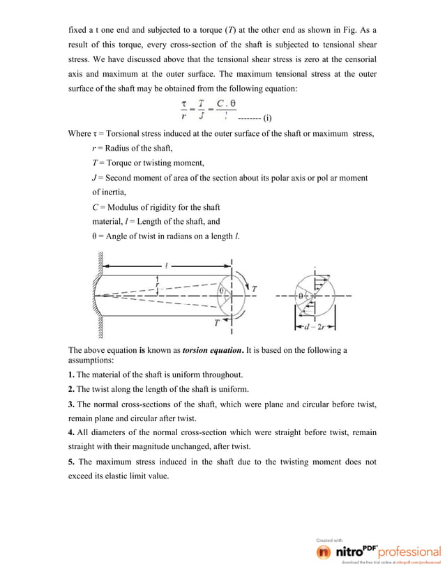 DESIGN OF MACHINE ELEMENTS NOTES.PDF SHARE | PDF | Physics | Science