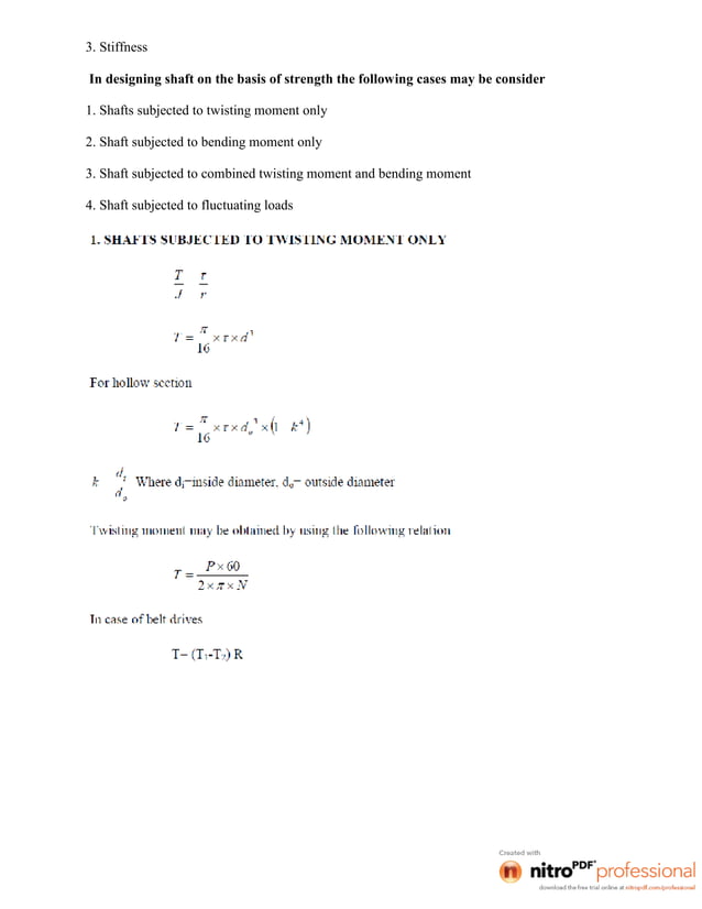 DESIGN OF MACHINE ELEMENTS NOTES.PDF SHARE | PDF | Physics | Science