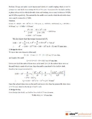 DESIGN OF MACHINE ELEMENTS NOTES.PDF SHARE | PDF
