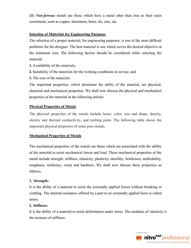 DESIGN OF MACHINE ELEMENTS NOTES.PDF SHARE | PDF | Physics | Science