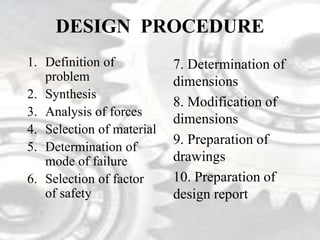 Design considerations and engineering materials | PPTX