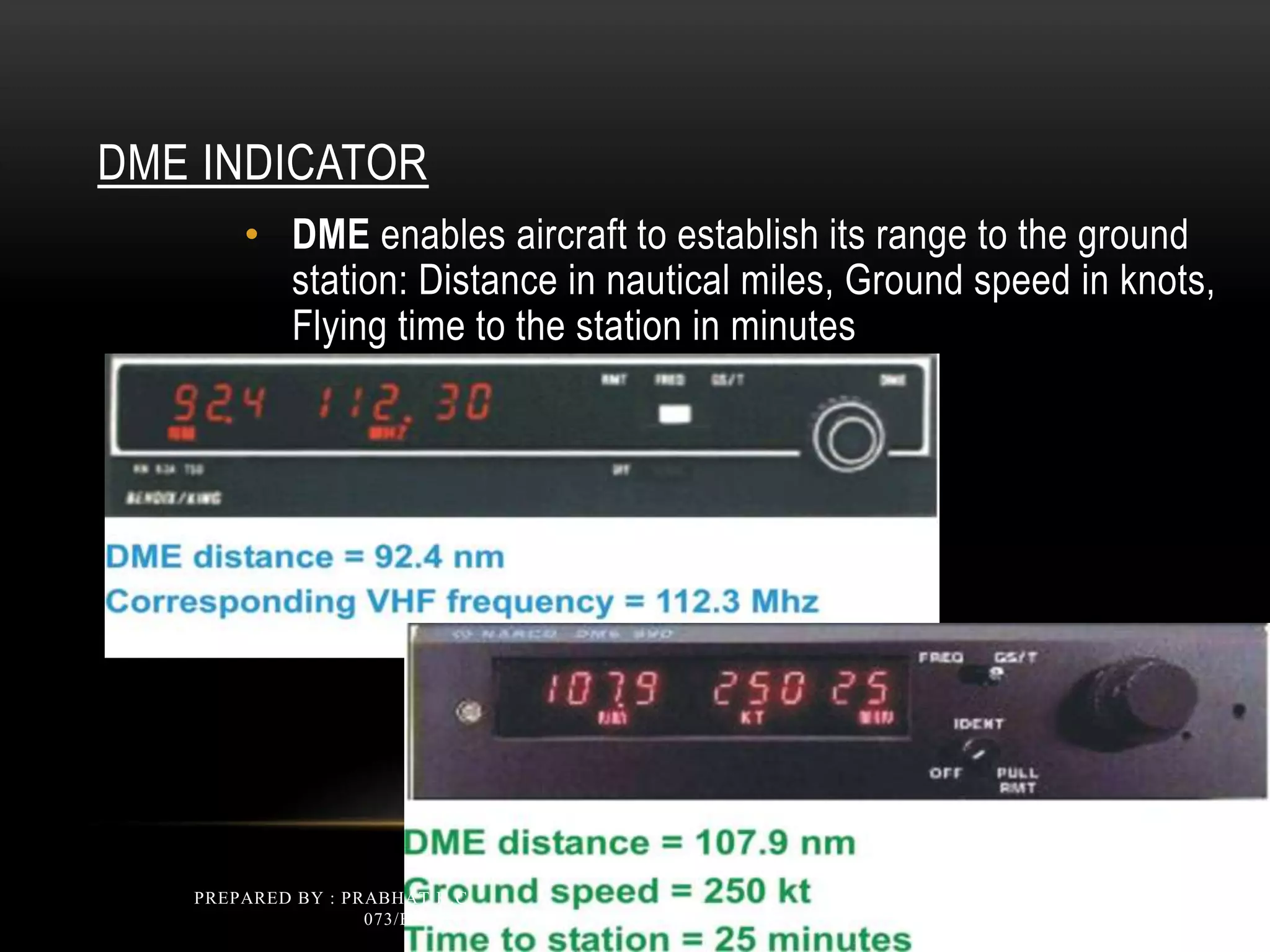 Distance Measuring Equipment (DME) power point Presentation for aircraft | PPT