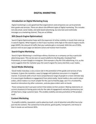 Digital Marketing | PDF | Internet | Computing