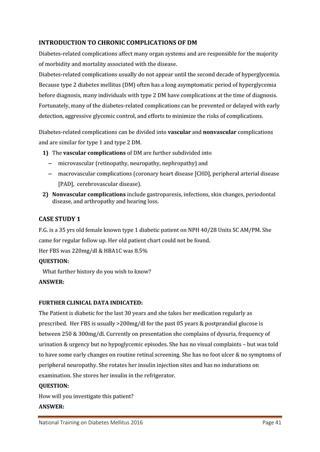 DM(Ethiopian guidline), for medical student | PDF | Endocrine and ...