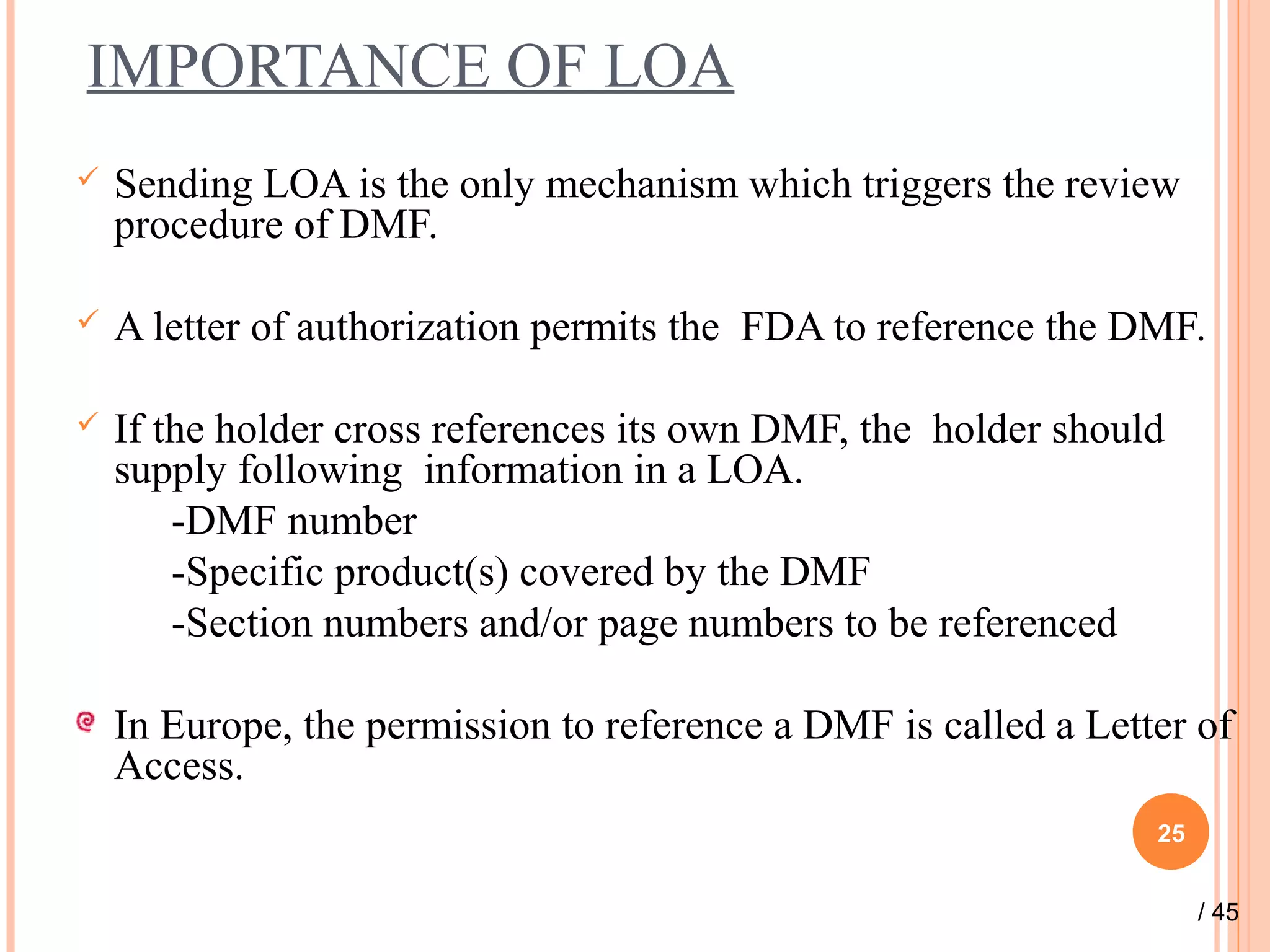 DMF -Drug Master File | PPT