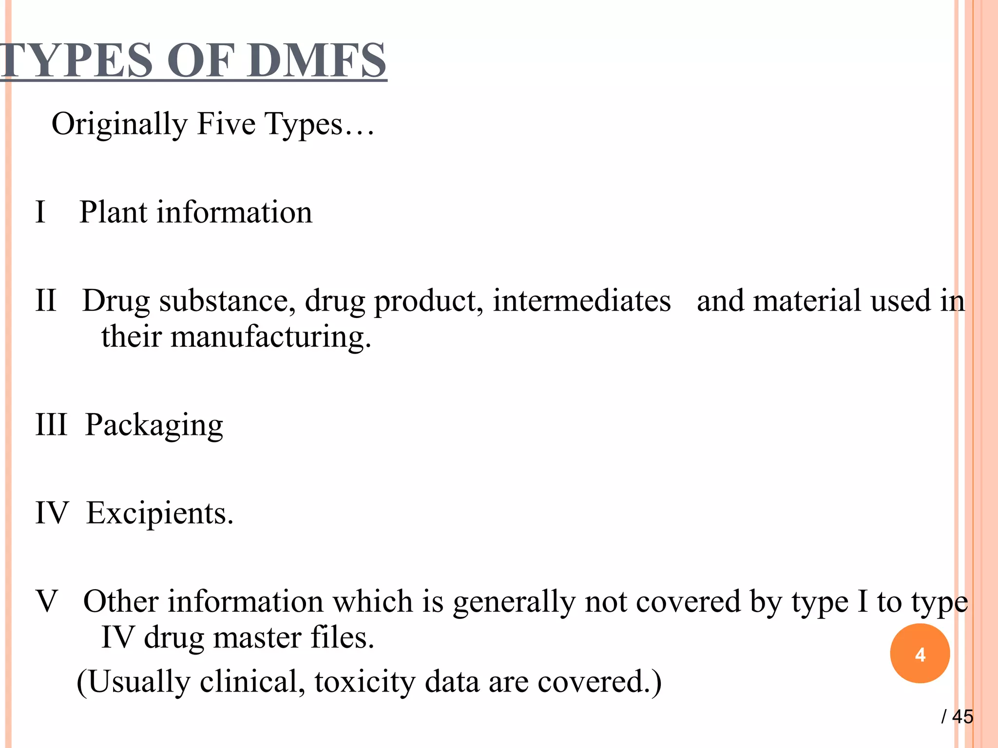 DMF -Drug Master File | PPT
