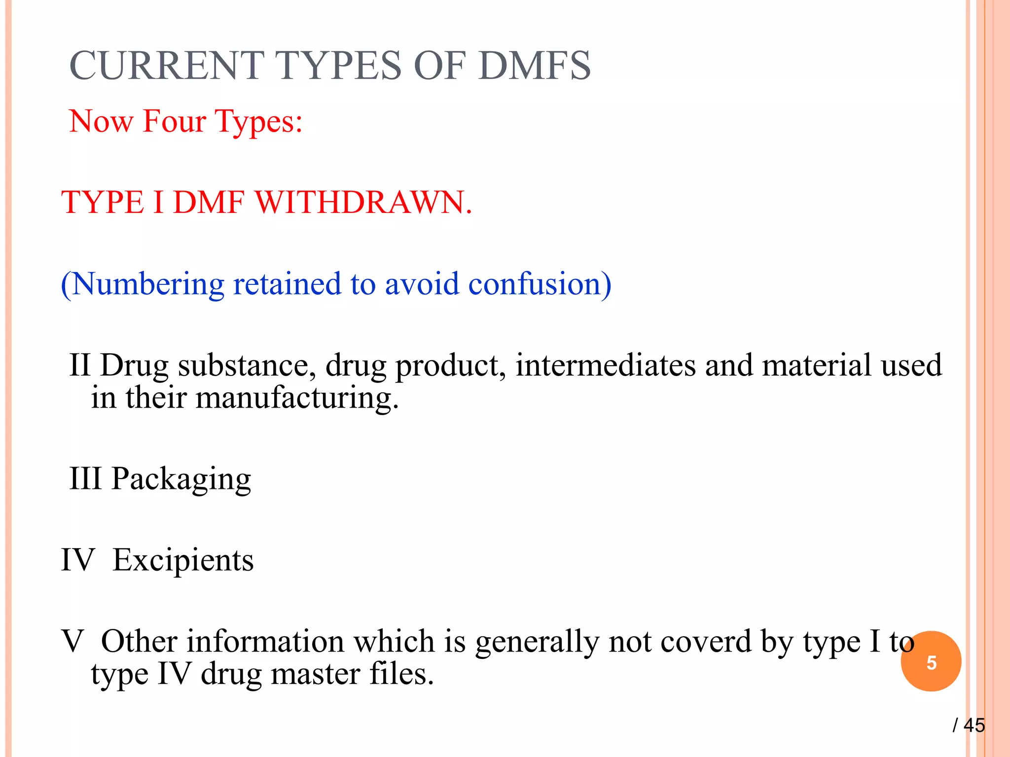 DMF -Drug Master File | PPT