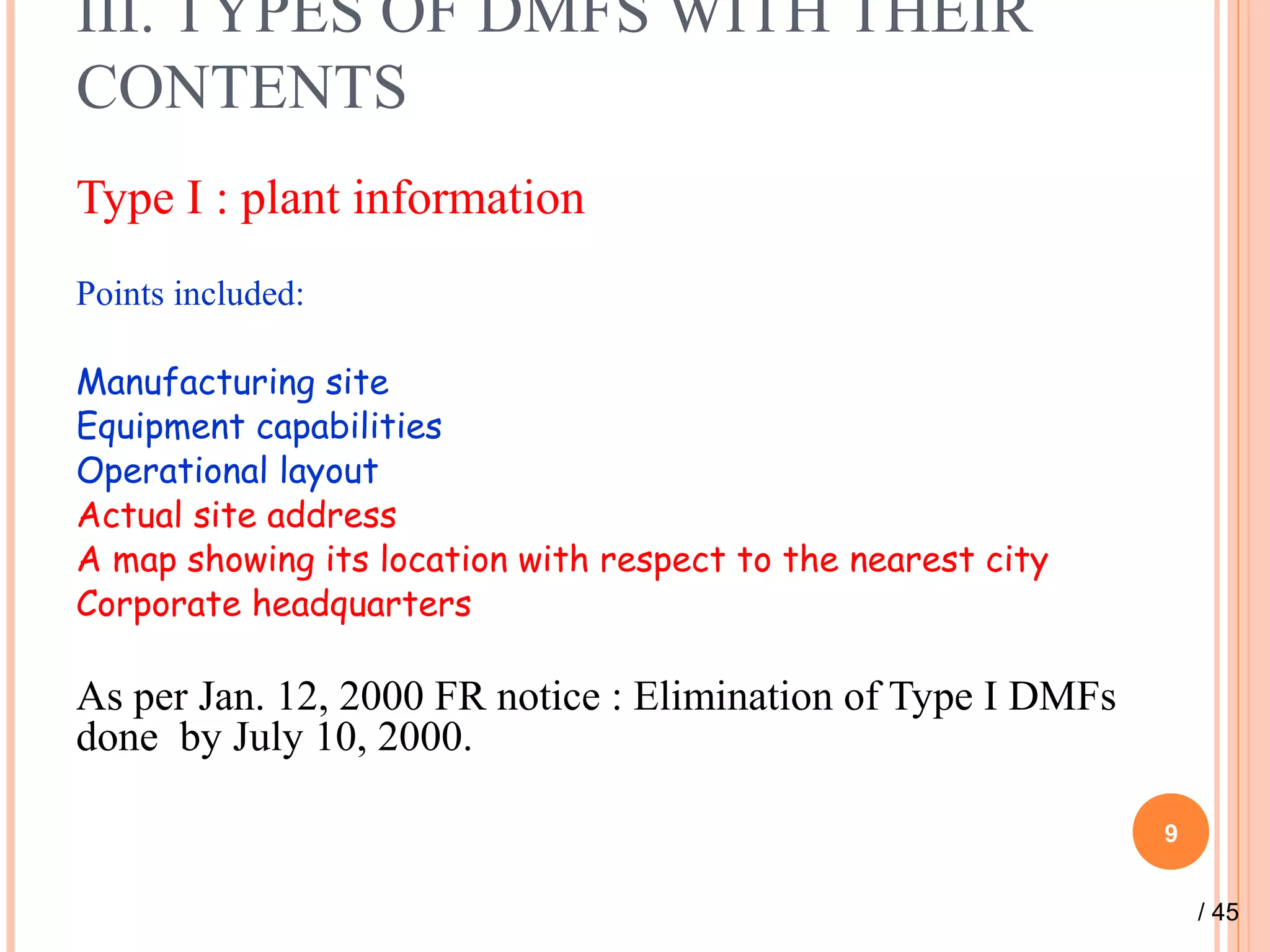 DMF -Drug Master File | PPT