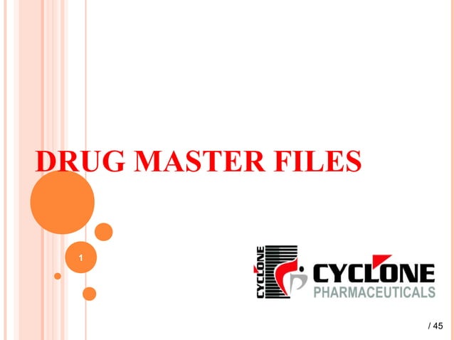 DMF -Drug Master File | PPT | Pharmaceutical Industry | Industries