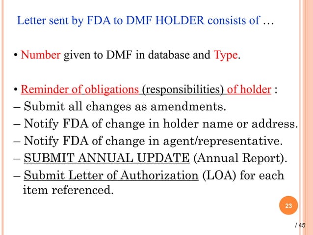 DMF -Drug Master File | PPT | Pharmaceutical Industry | Industries