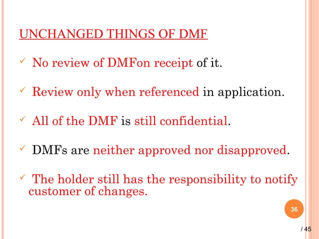 DMF -Drug Master File | PPT | Pharmaceutical Industry | Industries