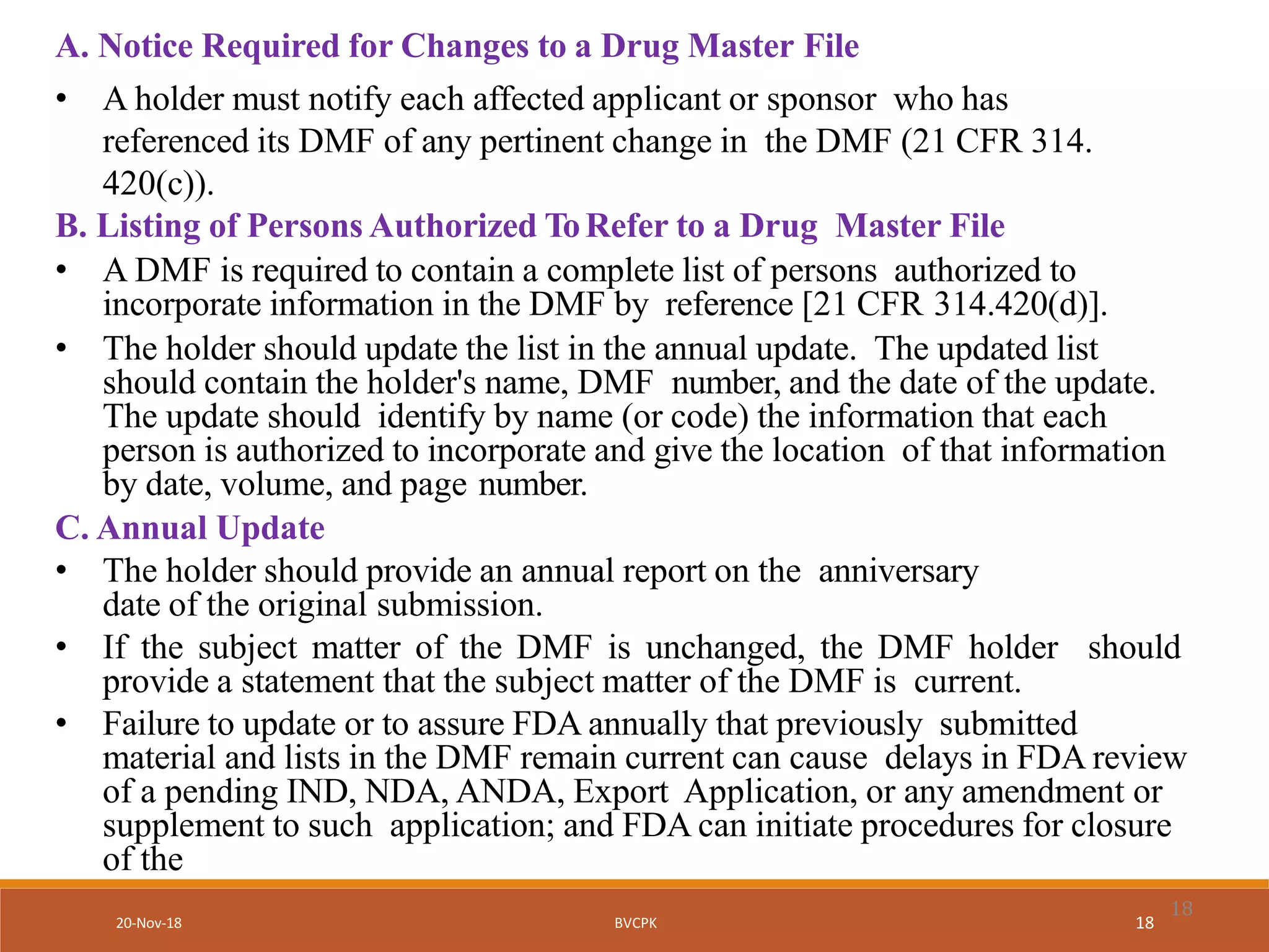 Drug master file | PPTX