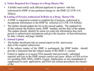 Drug master file | PPTX
