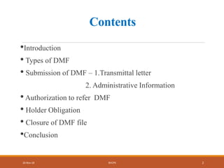 Drug master file | PPTX