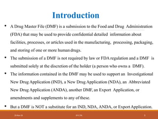 Drug master file | PPTX