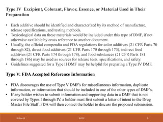 Drug master file | PPTX