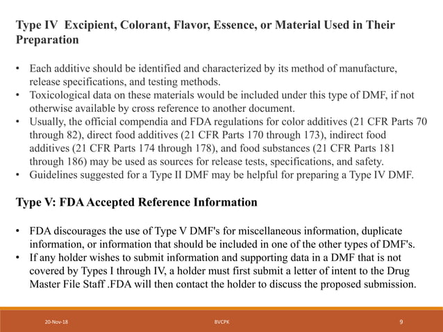 Drug master file | PPTX | Pharmaceutical Industry | Industries