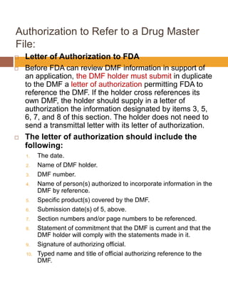 Drug master file | PPTX