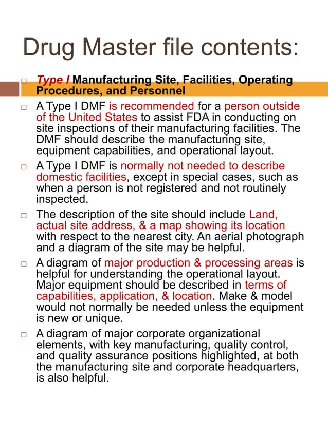 Drug master file | PPTX