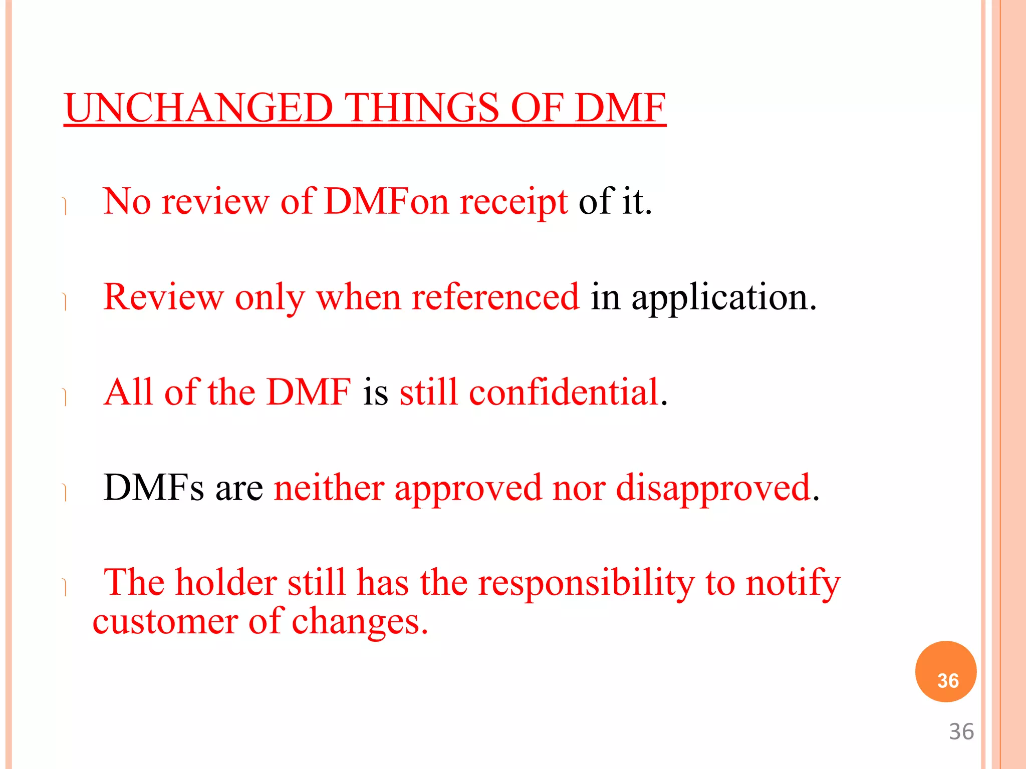 DMF- Drug Master File | PPT