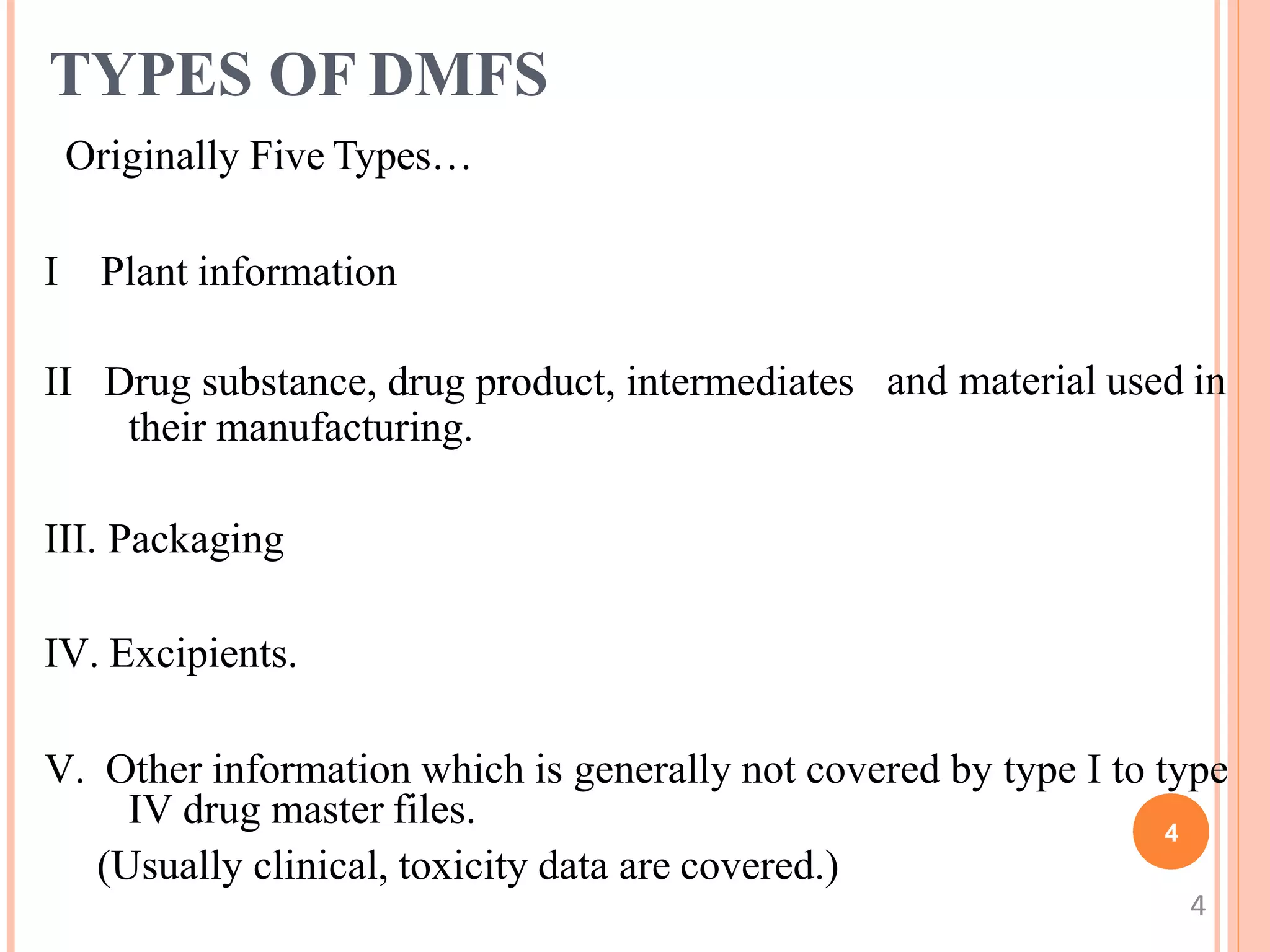 DMF- Drug Master File | PPT