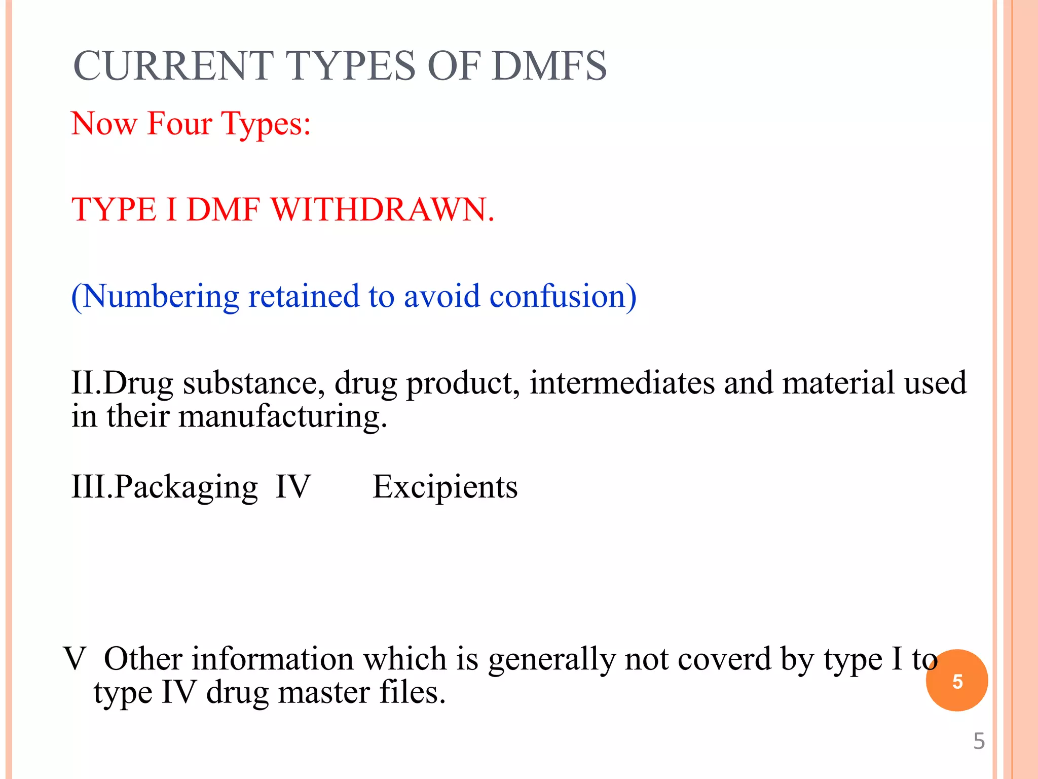 DMF- Drug Master File | PPT