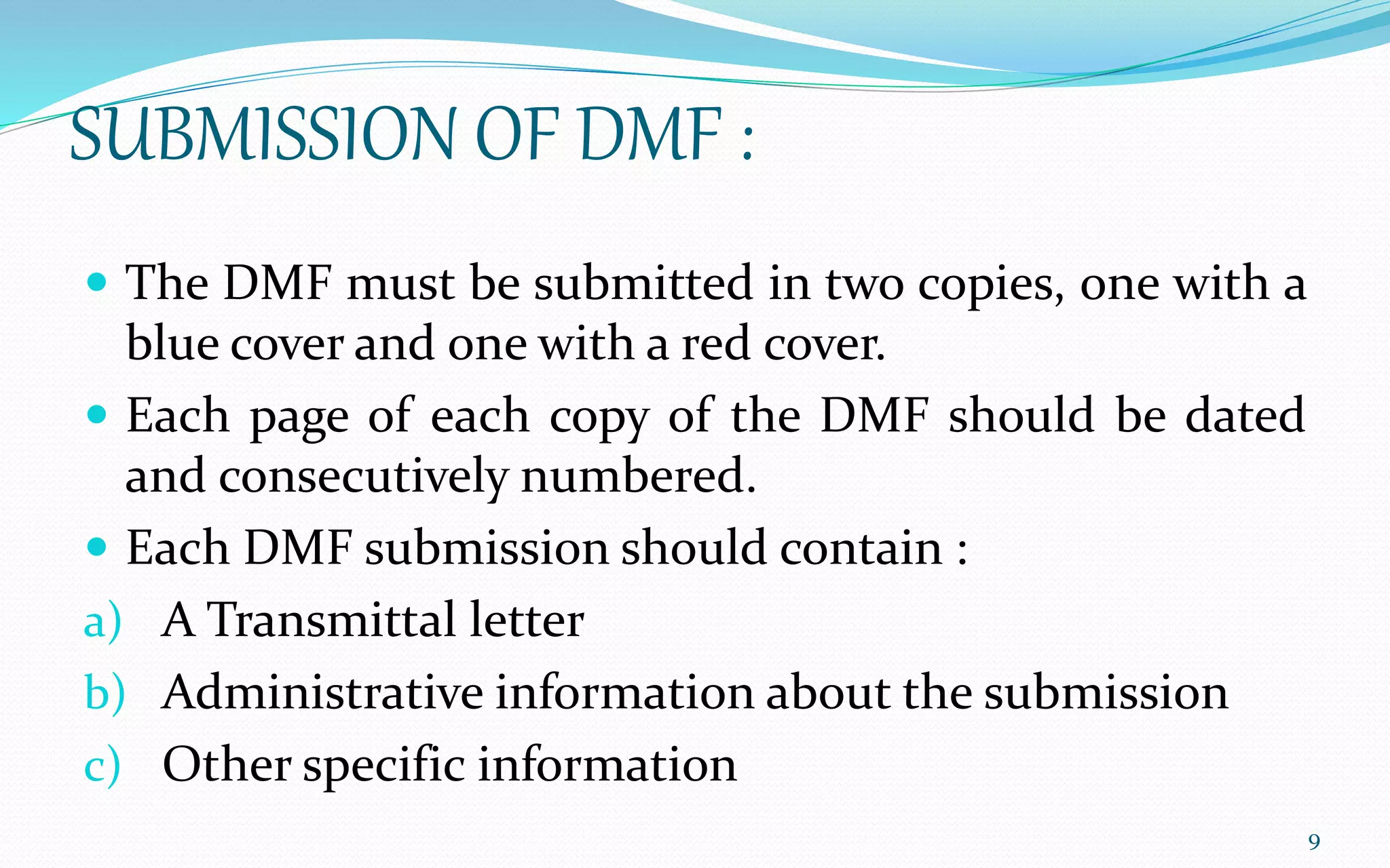 DMF Drug Master File | PPTX