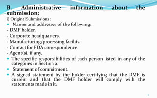 DMF Drug Master File | PPTX