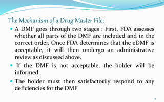 DMF Drug Master File | PPTX
