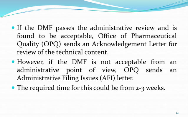 DMF Drug Master File | PPTX | Pharmaceutical Industry | Industries