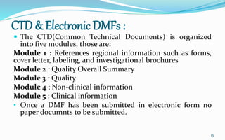 DMF Drug Master File | PPTX