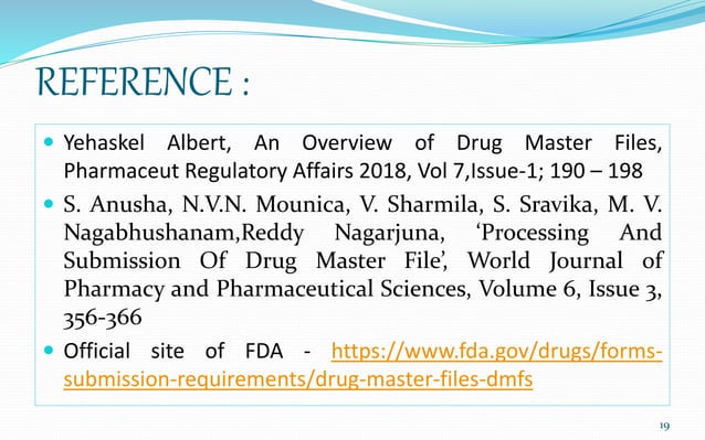 DMF Drug Master File | PPTX | Pharmaceutical Industry | Industries