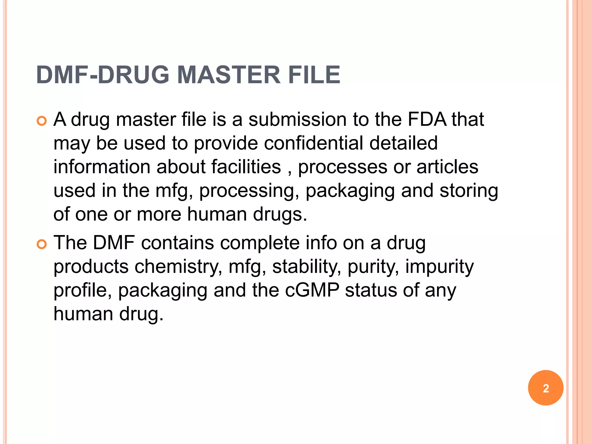 Dmf and distribution record | PPTX