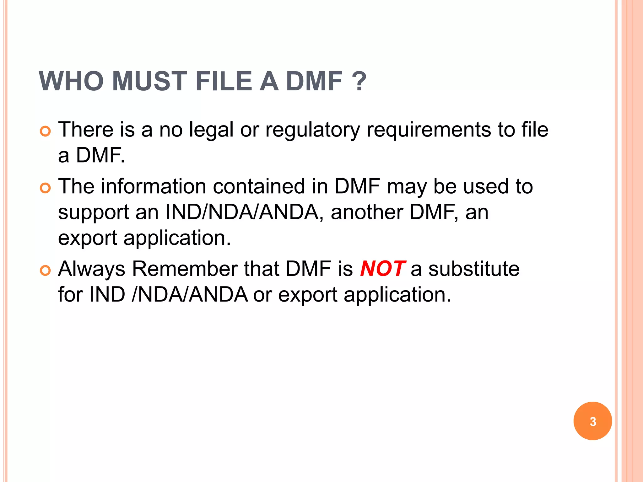 Dmf and distribution record | PPTX