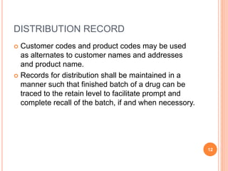 Dmf and distribution record | PPTX