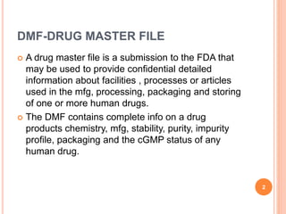 Dmf and distribution record | PPTX