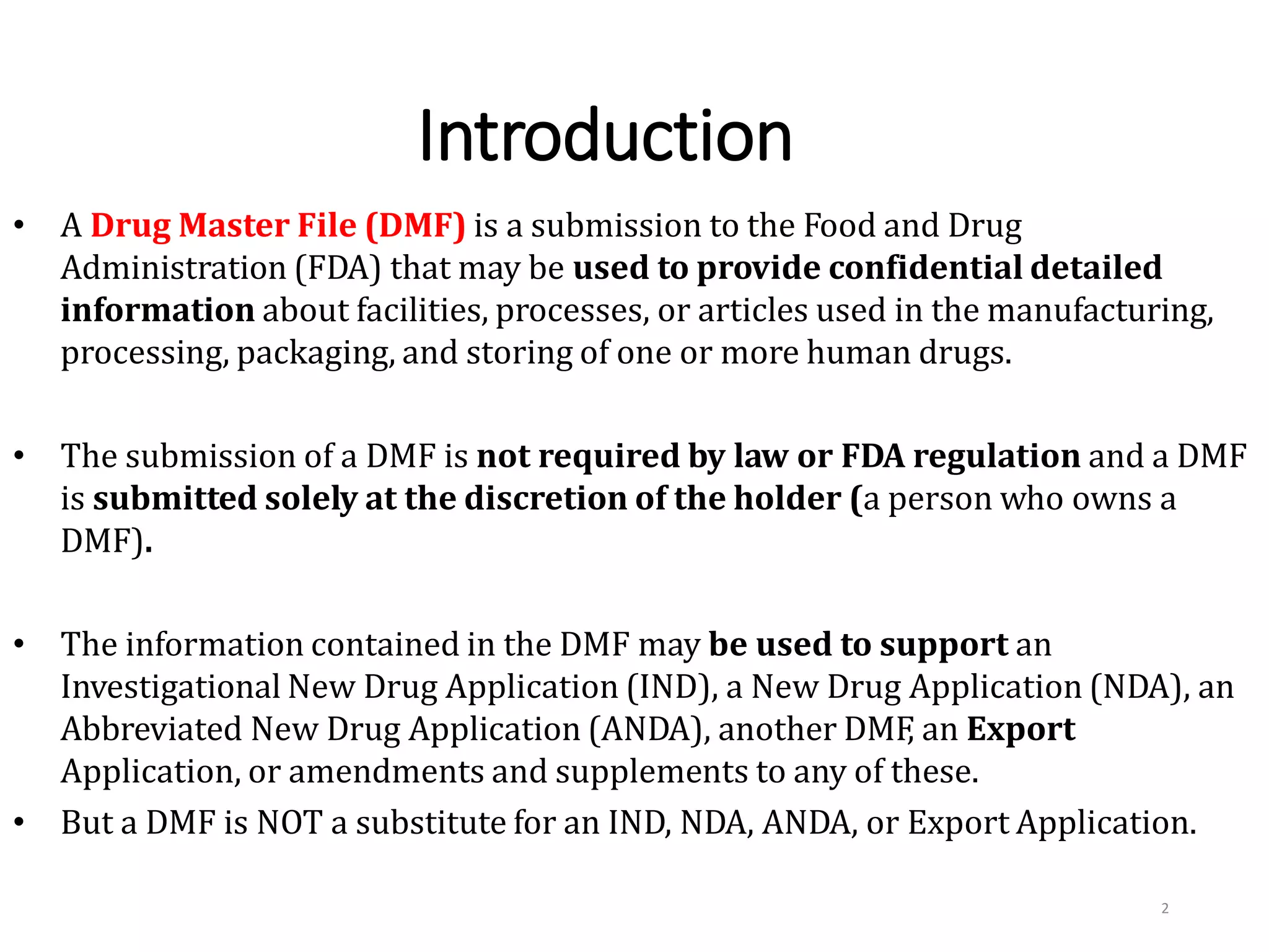 Dmf & distribution records seminor | PPTX