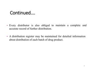 Dmf & distribution records seminor | PPTX