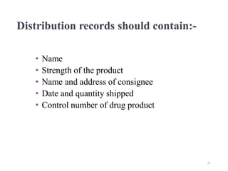 Dmf & distribution records seminor | PPTX