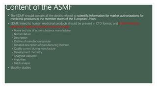 Dmf filing in US , Canada and Europe | PPTX