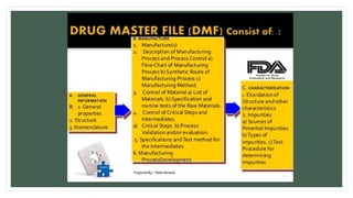 Dmf filing in US , Canada and Europe | PPTX