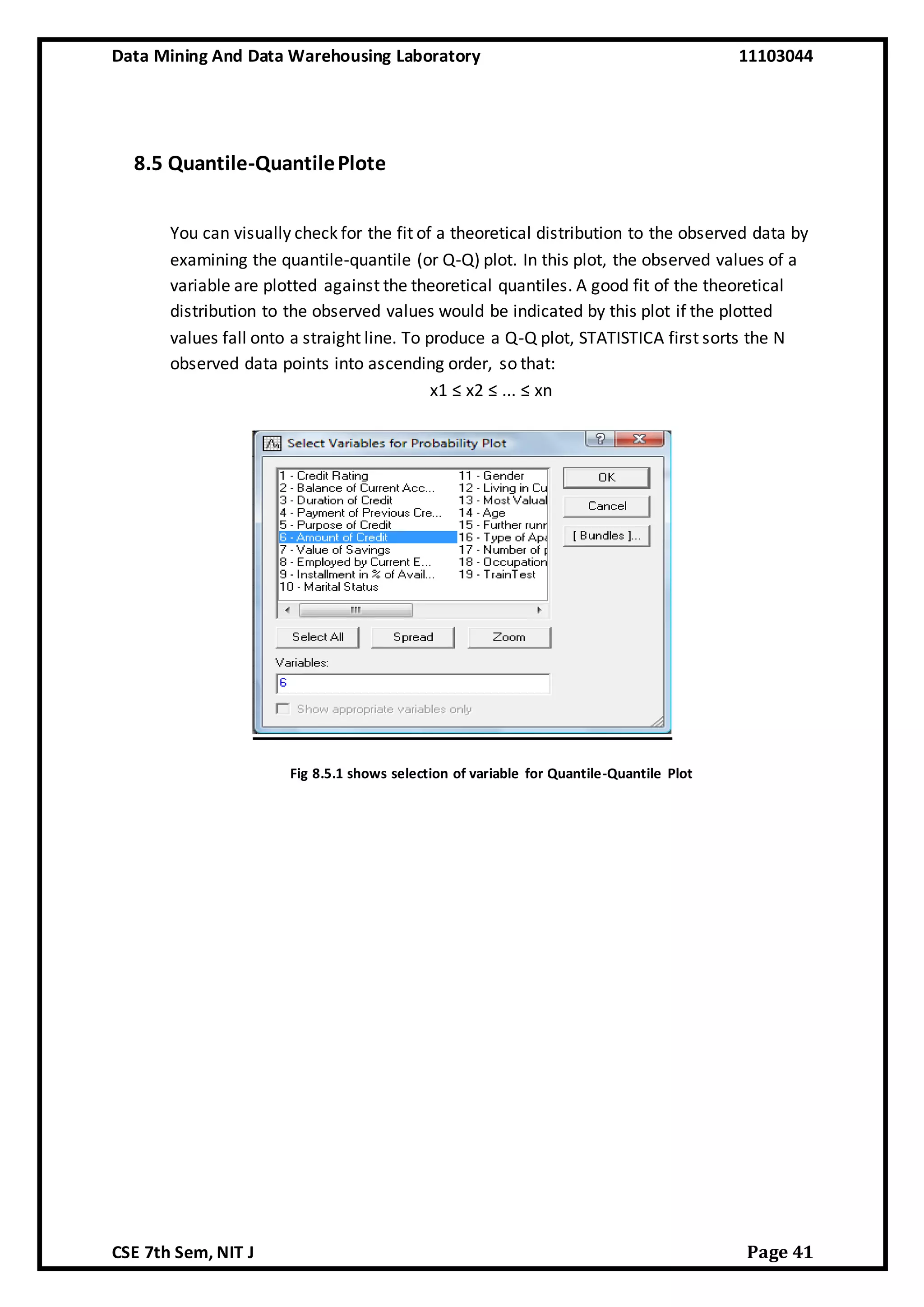 Data Mining And Data Warehousing Laboratory File Manual | PDF