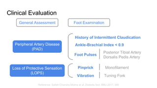 Diabetic Foot, Causes, Risk Factors, and Clinical Evaluation | PDF