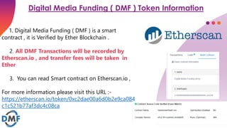 DMF Coin Presentation | PPT