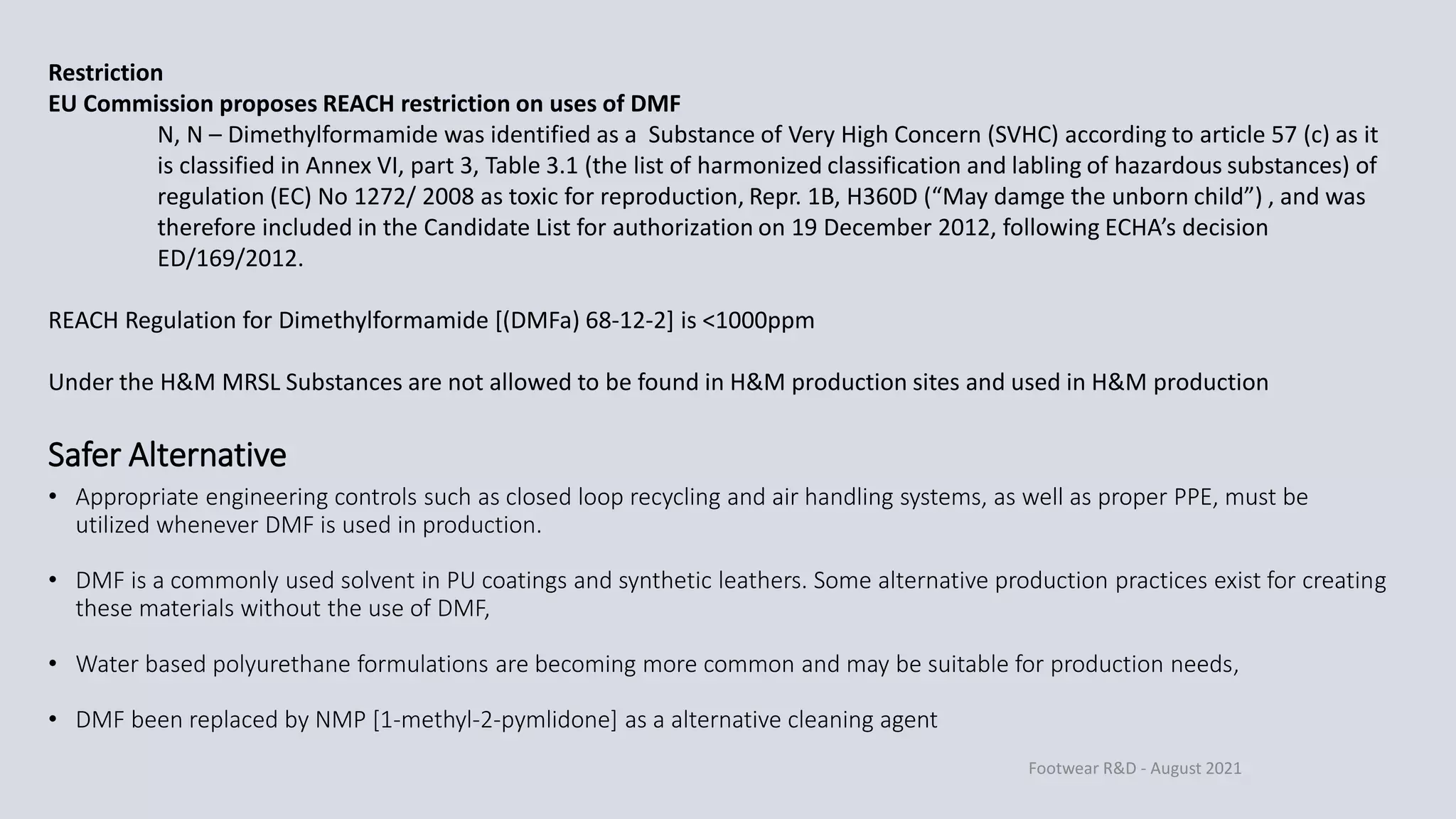 How DMF affect on Footwear | PDF