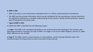 Drug Master File (Regulatory Affairs) PPT | PPTX