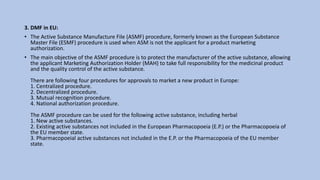 Drug Master File (Regulatory Affairs) PPT | PPTX