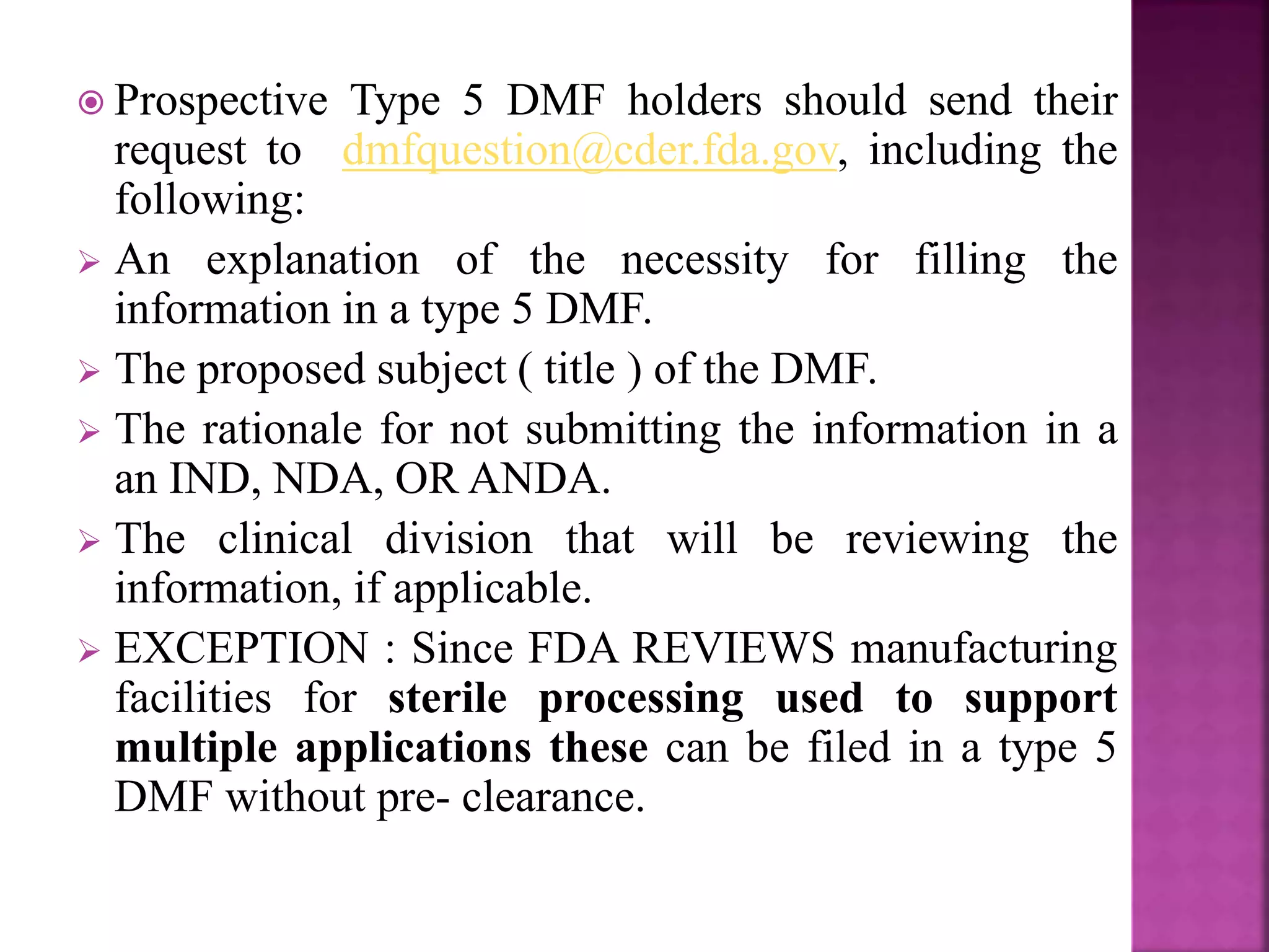 Drug Master File | PPTX
