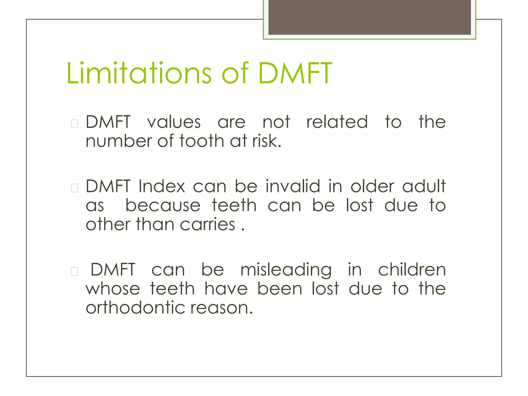 Dmft Index Pptx