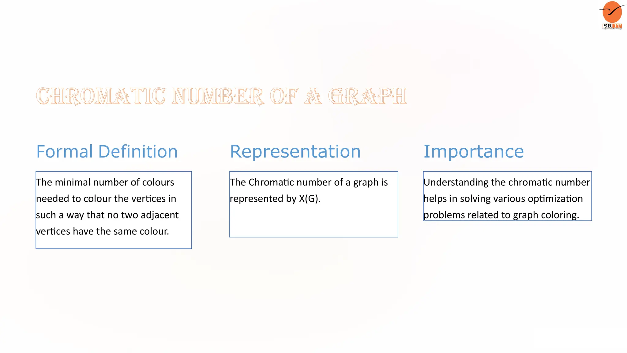 Chromatic Number of a graph in Graph Theory | PPTX